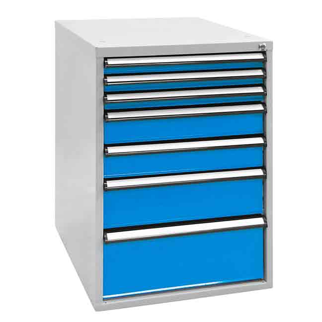 Schubladenbox mit 7 Schubladen Metec Systeme - Schwab Eisenwaren